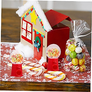 6pcs Mini Machine Small Gumballs Machine Gumballs Machine Candy Gumballs Machines Toys Gumballs Machine Bank Candy Machine Candy Twisting Candy Dispenser Machine Money Bank