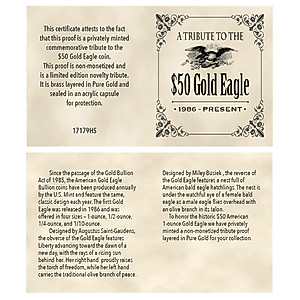 2009 W $50 Gold American Eagle $50 American Mint State