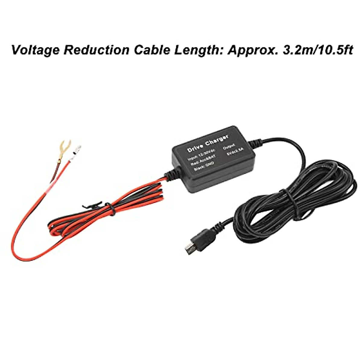 Dashcam Hardwiring Kit, Mirror Cam Hard Wire Kit Flexible for Radar Detector