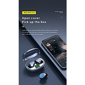 LmtLessDeals Wireless Bluetooth Earbuds Game Headphones 5.3 BT HiFi Stereo Premium Sound with Heavy Bass Shock K20 Touch Control Smart Noise Reduction Long Battery Life