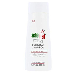 Sebamed Everyday Shampoo For All Hair Types and Sensitive Scalp pH 5.5 for Healthier Looking Hair 6.8 Fluid Ounces (200 Milliliters)