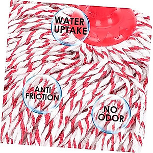 LALAFINA Cleaning Mop Floor Mop Commercial Mop Head Rope Mop Head Clean Mop Head Commercial String Mop Head Mopping String Head Practical Mop Head Washable Mop String Head Replacement Head