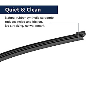 X AUTOHAUX Rear Windshield Wiper Blade Arm Set for Ford Explorer 2011-2019 11 Inch 285mm