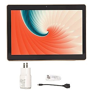 10.1 Inch Tablet for 11, 1960x1080 IPS Display Screen PC Tablet, 6G RAM 128G ROM Portable Tablet, 2.4G 5G WiFi Calling Tablet for Photos, Videos, Music (US Plug)