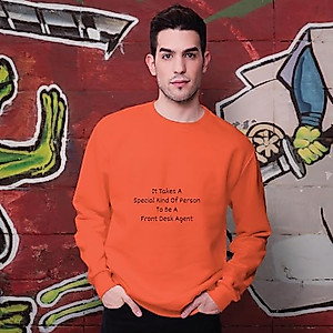 Special Person Gift for Front Desk Agent Receptionist Coworker Humor Grey and Muticolor Unisex Long Sleeve T Shirt