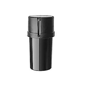 Free Boy Manual Grinder Storage Container,Storage Jar with Built-In Spice Grinders-Black