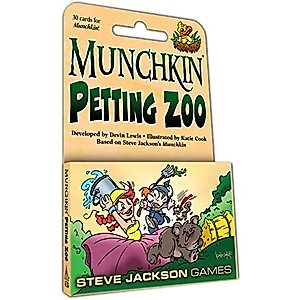 Steve Jackson Games Munchkin Petting Zoo Card Game (Mini-Expansion) | 30 Cards | Adults, Kids, & Family Game | Fantasy Adventure Roleplaying Game | Ages 10+ | 3- 6 Players | Avg Play Time 120 Min
