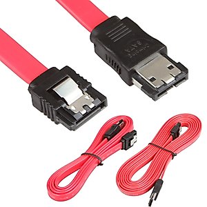 LINESO 2 Pack ESATA to SATA Cable Able to Male M/M Shielded Extender Extension HDD 6Gbps