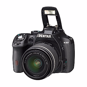 Pentax K-50 16MP Digital SLR Camera Kit with DA L 18-55mm WR f3.5-5.6 Lens (Black)