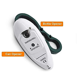 Electric Can Opener 2.0 Portable Safety Can One Press to Open with a Manual Can Opener, 2.7 * 1.6 * 6.9in