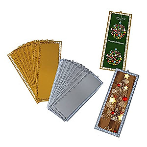 Blank Bookmark 100pcs Metal Bookmark with Dents for Sublimation Printing (Silver)