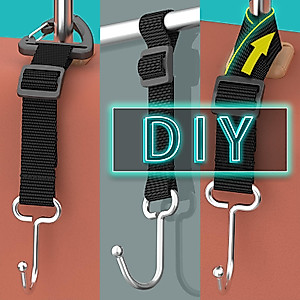 QUIDAOSO Car Purse Holder Hook, Car Seat Headrest Hooks for Purses and Bags Cute, Metal Adjustable Hidden Hooks for Handbag, Hanger Storage Organizer, Heavy Duty 100 lbs. (P1)