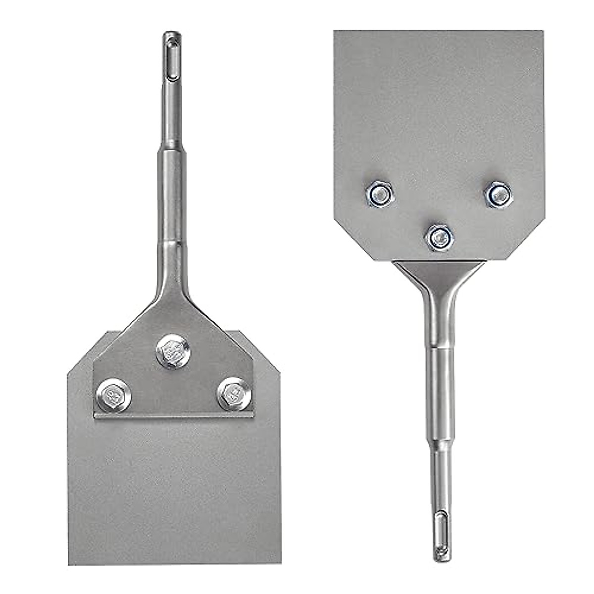 SPKLINE 4 Inch Wide SDS-Plus Floor Scraper Tile & Thinset Scaling Chisel SDS-Plus Shank 4" x 10" Thinset Scraper Adhesives Remover Wall Scraper Fits SDS-Plus Rotary Hammers and Chipping Hammer Drills