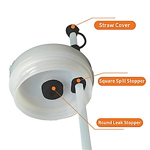 For Stanley Cup Accessories H2.0, Including 2 Stanley Cup Spill Stopper, 2 Stanley Straw Cap Cover, 2 Stanley Tumbler Leak Proof Plug, Silicone Accessories for Stanley 40 oz 30 oz Tumbler with Handle
