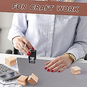 Sasylvia 10 Pcs Blank Hard Wood Rubber Stamp Mounts with A4 Size Grey Rubber Stamp Sheet Laser Engraver Accessories Rubber Stamp Carving Tools Soft Rubber Mat Carving Blocks (Gray, 1 x 1 Inch)