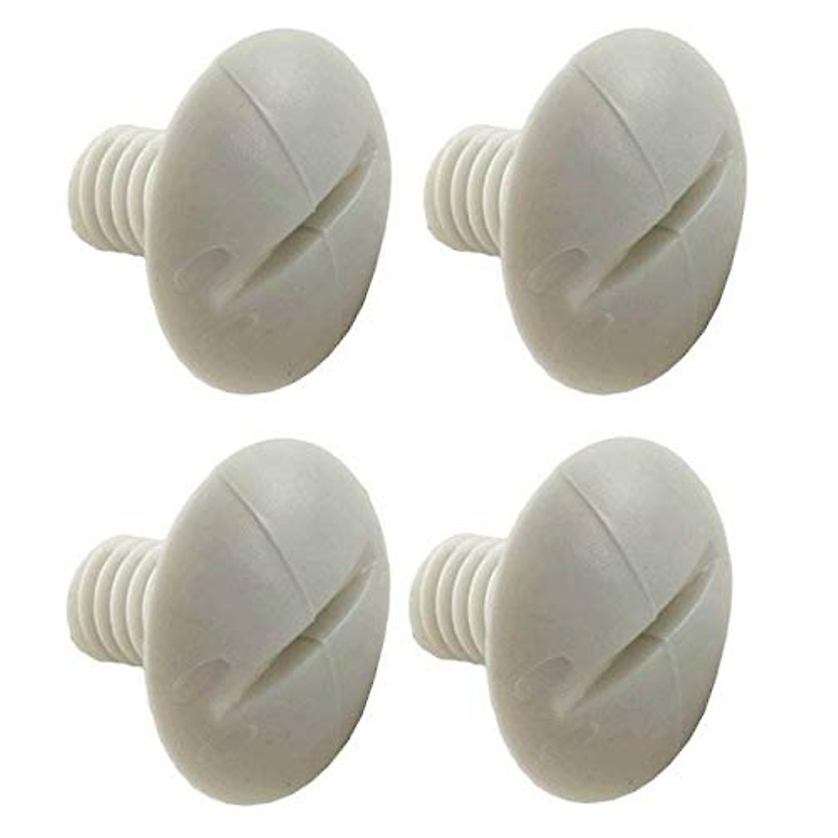 4 Polaris C55 Pool Cleaner 180 280 Plastic White Wheel Screws Part C-55 (4 Pack)