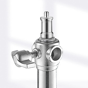 3 Pieces Standard 1/4 to 3/8 inch Metal Male Convertor Threaded Screw Adapter Spigot Stud for Studio Light Stand, Hotshoe/Coldshoe Adapter, Ball Head, Wireless Flash Receiver, Trigger