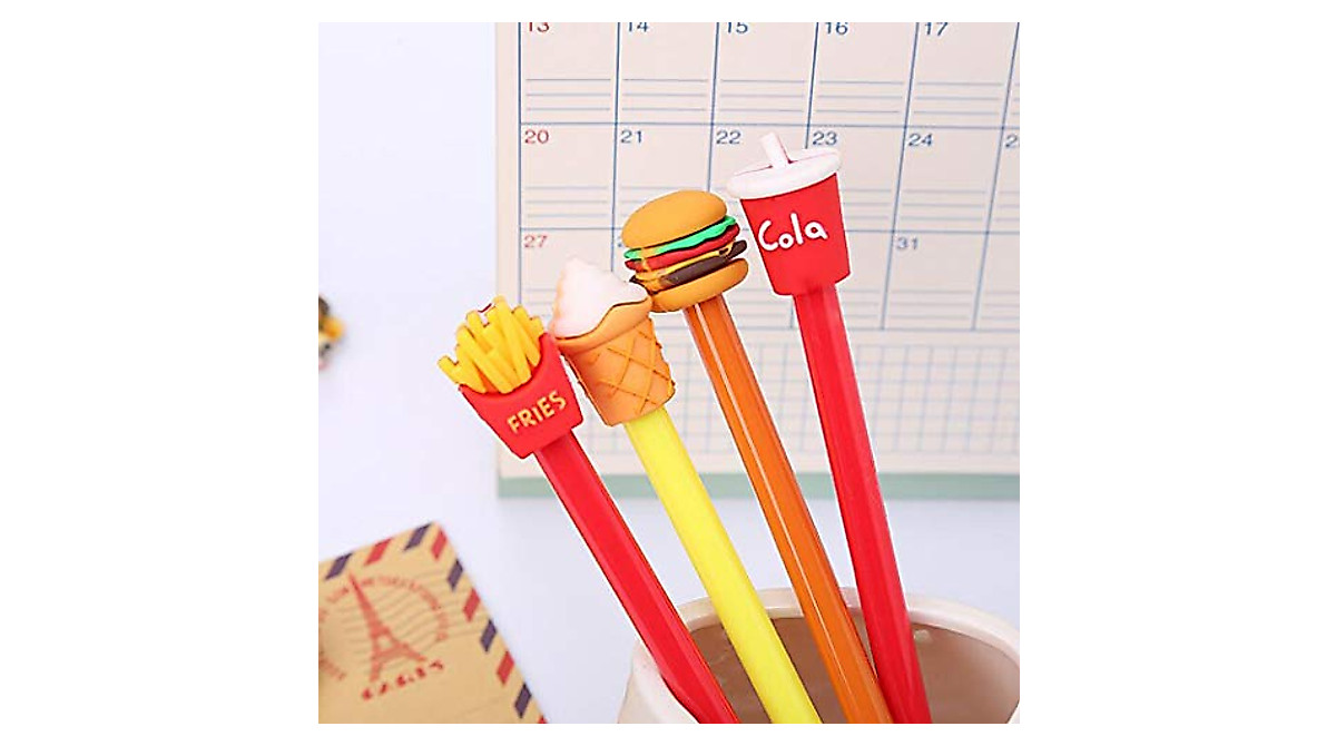 Cute Erasable Blue Gel Pens - 24 Pack for Kids and Students