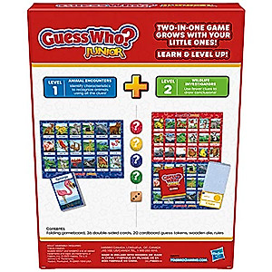 Hasbro Gaming Guess Who? Junior Board Game | Guess Who? Game for Younger Kids | Ages 3 and Up | 2 to 4 Players | Preschool Games | Fun Games for Kids