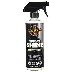 MASTERSON'S CAR CARE MCC_113_16 Spray Shine Tire & Trim Protectant - Ultra Gloss Coating for Rubber Plastic Vinyl - UV Solar Blockers Protectant Surfaces (16 oz.)