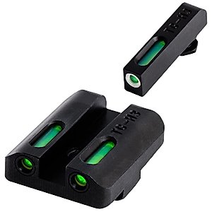 TruGlo TFK Fiber Optic and Tritium Handgun Laser Sight Accessories Set with Front Focus Lock for Glock 17/17L, 19, 22, 23, 24 Models and More