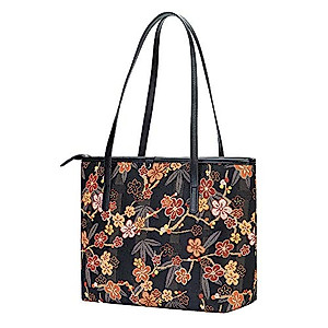 Signare Tapestry Shoulder Bag Tote Bag for Women with Ume Sakura Japanese Style Travel And Work Tote Bags For Women|COLL-SAKURA