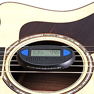 MusicNomad HONE - Guitar Hygrometer - Humidity & Temperature Monitor (MN312)
