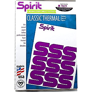 Element Tattoo Supply - Tattoo Transfer Stencil Paper for Tattoos - Color Purple Carbon - Pack of 25 Sheets - 8.5 x 11