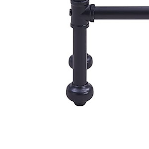 SEI Furniture Agnew Skinny Console Table, black (AMZ0906MC), 56 in x 8 in x 30 in