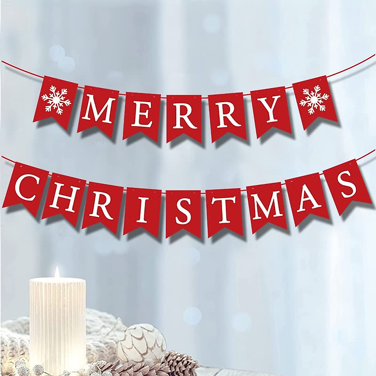 Merry Christmas Banner for Festive Holiday Decor