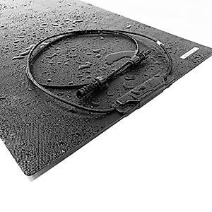 Alrska Flexible Solar Panel 2pcs 100W 12V/24V Monocrystalline - 200 Watt 12 Volt Semi-Flex Bendable Mono Solar Panel Charger Off-Grid for Marine RV Trailer Boat Cabin Van Car Uneven Surfaces