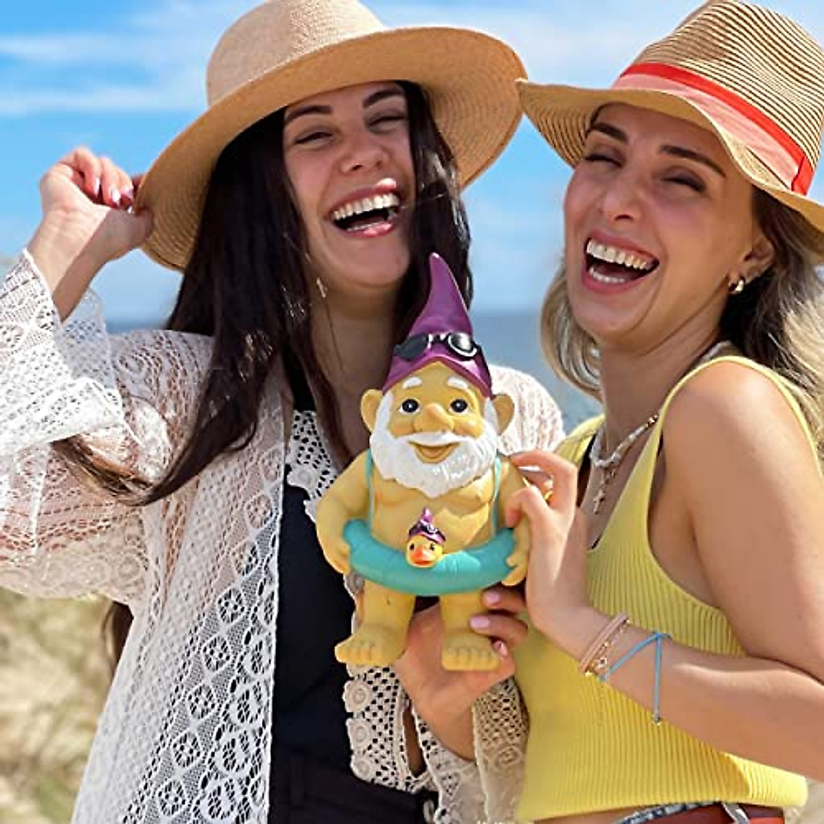 Garden Gnomes Galore Beach Gnomes - Pool Decorations Outdoor Pool Decor - Garden Gnomes Outdoor Funny Garden Gnomes - Gnomes Decorations for Yard Gnome - Poolside Decor Pool Area Decorations Outdoor