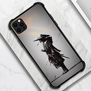 Hensuske iPhone 13 Pro Max Case,Wandering Samurai Cases for Boys Man,Multi-Colored Fashion Patterns Non-Slip Shock Absorption Soft TPU Bumper Cover Case 6.7 in, Max(6.7 inch)