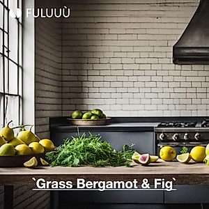 FULUUU Bergamot & Fig Scented Candles for Home - Christmas Gifts for Women Men | Natural Soy Candles | Best Friend Birthday Gifts | 7oz 40 Hours Burn Time