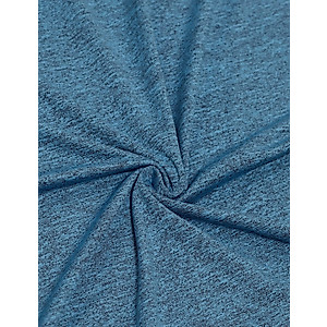 MISS FORTUNE Womens Yoga Shirts Long Sleeve V Neck Workout Clothes Quick Dry Workout Ruuning Athletic Blue 3XL