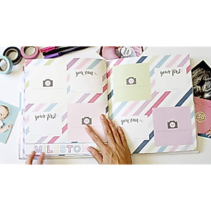 Bobee Hello Baby Memory Book, a journal scrapbook for girls milestones and memories first 5 years