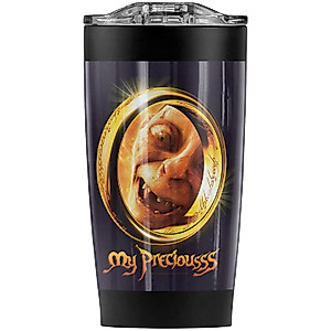 The Lord of the Rings My Precious Stainless Steel Tumbler 20 oz Coffee Travel Mug/Cup, Vacuum Insulated & Double Wall with Leakproof Sliding Lid | Great for Hot Drinks and Cold Beverages