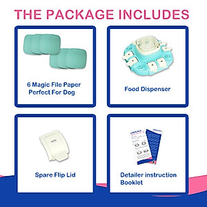 Dog Puzzle Toy, Dog Treat Puzzle Feeder Dog Interactive Toys for IQ Training and Mental Stimulating, Dog Enrichment Toys Dog Food Puzzle Slow Feeder for All Breeds, Dog Games to Keep Them Busy