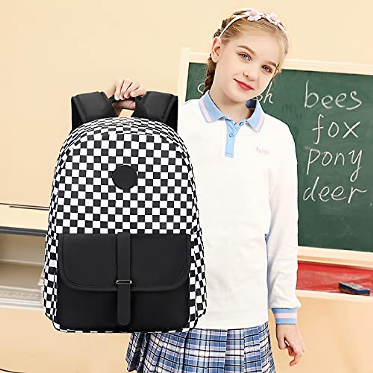 Bluboon Gils Bookbags Middle School Backpack Schoolbag for Teens Girls High School