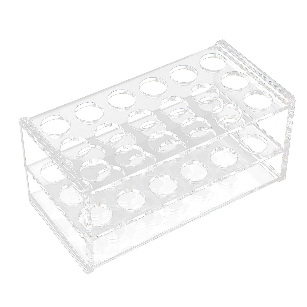 Acrylic Test Tube Rack 18 Holes Transparent for 10ml 15ml Tubes lab tube racks