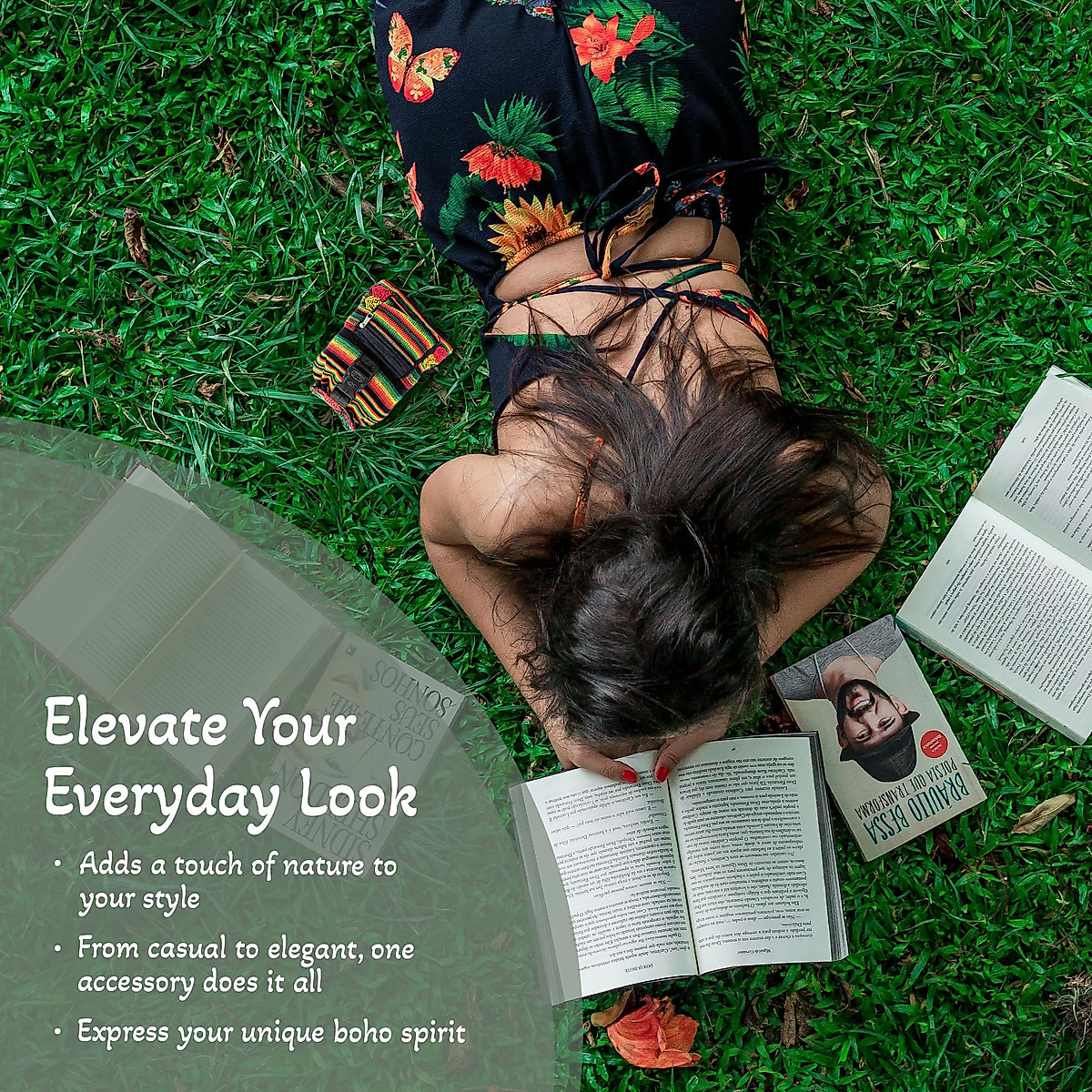 Mia Jewel Shop Mini Rasta Peruvian Tribal Print Striped Pattern Lightweight Drawstring Backpack Daypack - Handmade Bags Boho Accessories