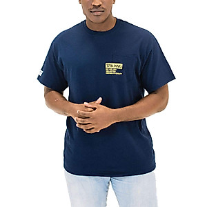 Spalding Men's Varsity Crew Neck T-Shirt Peacoat