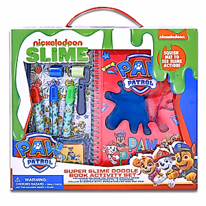 Nick Shop Paw Patrol Slime Journal Paw Patrol Accessories Bundle ~ 10Pc Paw Patrol Arts and Crafts Paw Patrol Stationery Set with 300 Toy Story Stickers (Paw Patrol Journal Set)