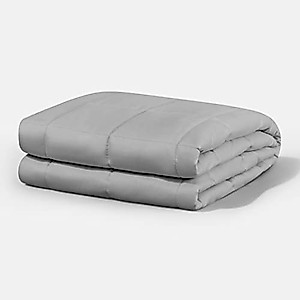 Gravity Blanket New Basics Weighted Blanket for Adults, 15 lbs Gray 48"x72", The Original Weighted Blanket for Sleep, Premium Cotton Made Blanket, Breathable Washable Blanket