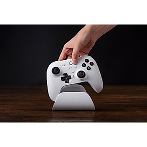 8BitDo Ultimate 2 Wireless Controller for Windows & Android, Gaming Controller with TMR Joysticks, Switchable Hall Effect/Tactile Triggers, RGB Fire Ring, 8Speed Wireless Tech, White