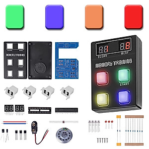 Electronic Memory Game Soldering Kits, PEMENOL Handheld Game Console Electronic kits, Fun Electronic Production Kit College High School Education