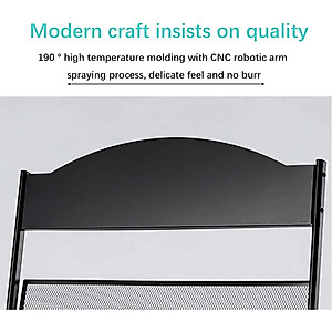 Yinghao Floor-Standing Magazine Rack, 4-Layer Iron Wheeled Newspaper Rack, Suitable for the Display of Brochures or Documents in Exhibitions, Shopping Malls, Hospitals, Offices (BLACK)