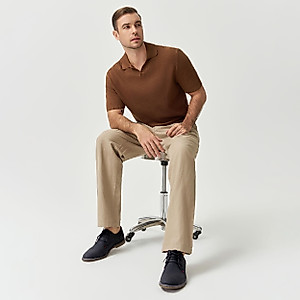 Jousen Men's Oxford Suede Business Casual Dress Shoes Plain Toe Oxfords Classic Formal Derby Shoes (AMY615 Black 11)