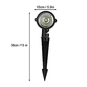 PBOHUZ Garden Light-Solar Powered 7W LED Ground Light Outdoor Lawn Lamp for Home Garden Illumination