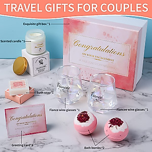 DHQH 2023 Newlywed Engagement Gifts for Couples, Fiance and Fiancee Gifts for Him and Her,Engagement Gift with Boyfriend Girlfriend, Perfect for Newly Weds and Newly Engaged Couples